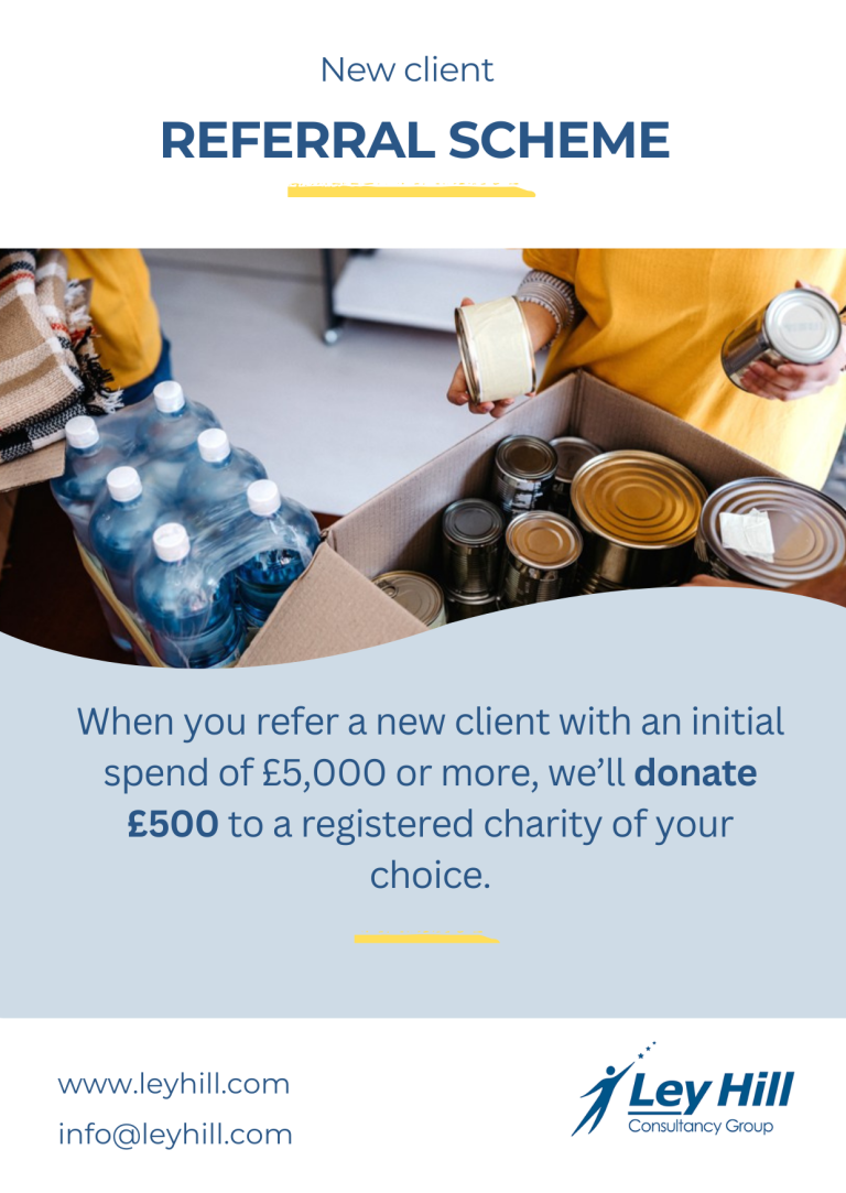 New Client Referral Scheme - Ley Hill Consultancy Group